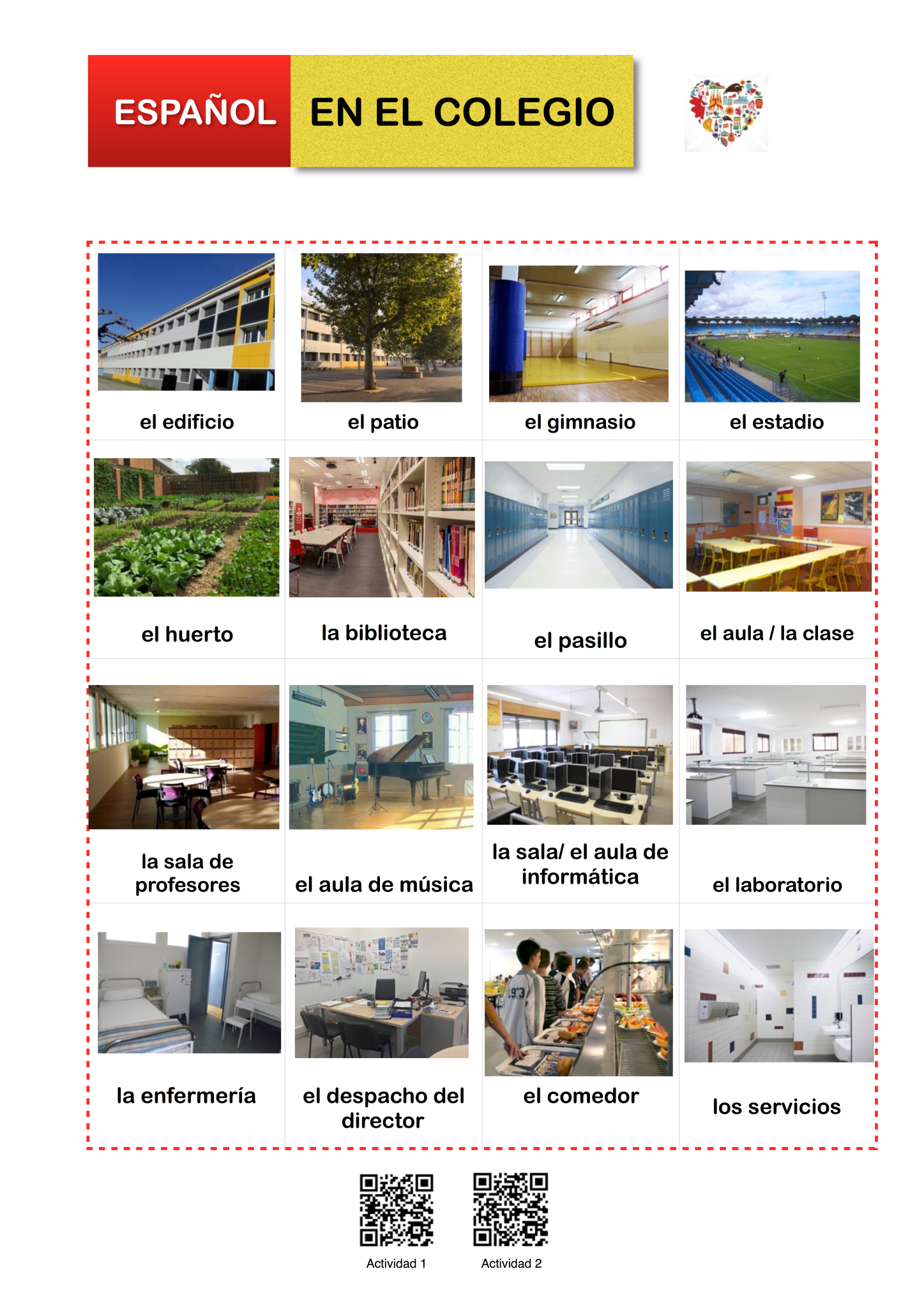 Fichas de vocabulario y gramática – ¡Fenomenal!