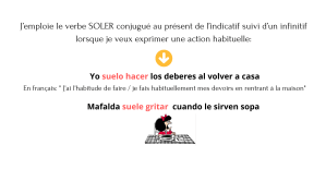 Le verbe SOLER (l’habitude) – ¡Fenomenal!