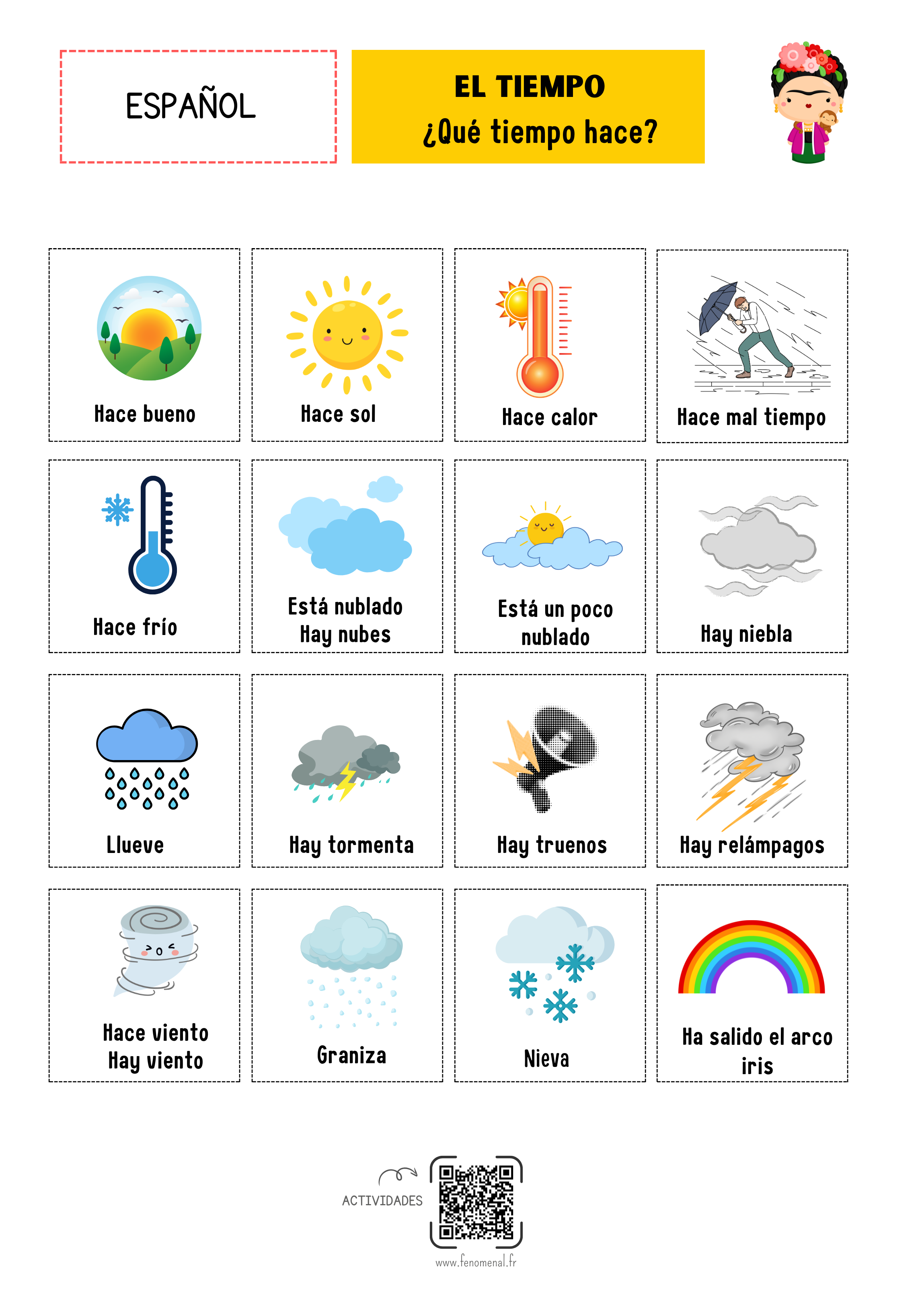 Fichas de vocabulario y gramática – ¡Fenomenal!